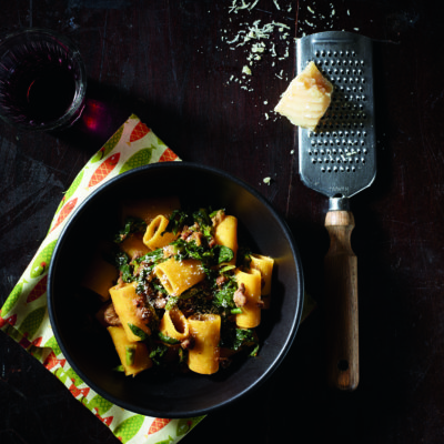 Lamb Ragu with Rapini and Gluten-Free Rigatoni | GFF Magazine