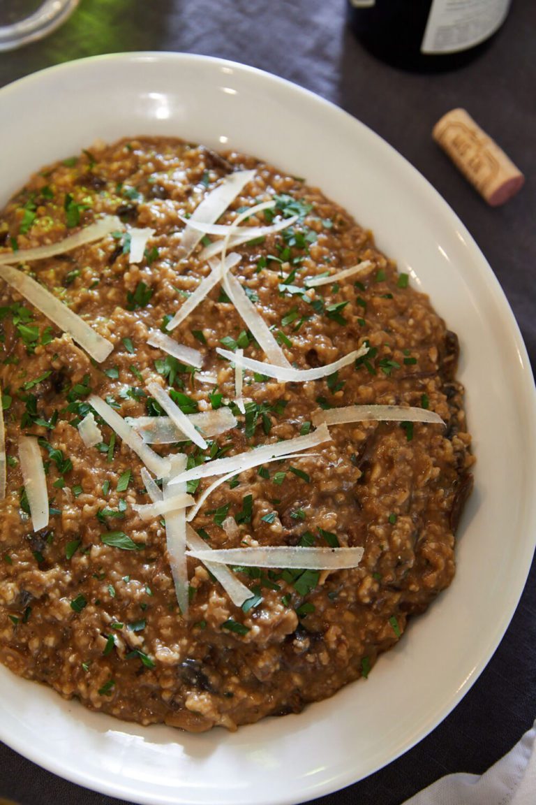 Porcini Gluten Free Mushroom Risotto Vegetarian Recipe