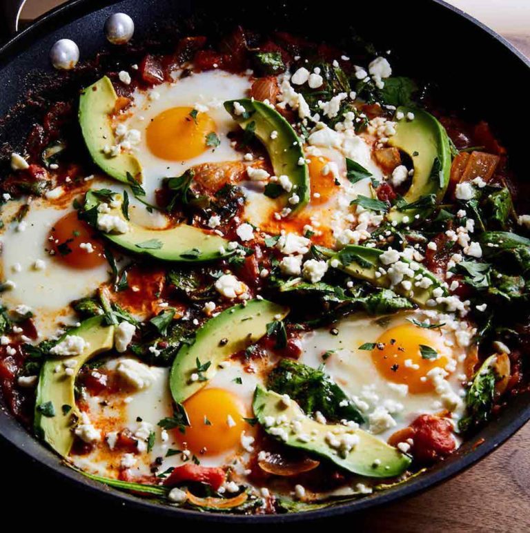 Best Gluten Free Shakshuka Recipe with Spinach and Harissa