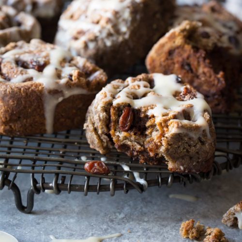 gluten-free buckwheat biscuits recipe with cinnamon swirl and cream ...