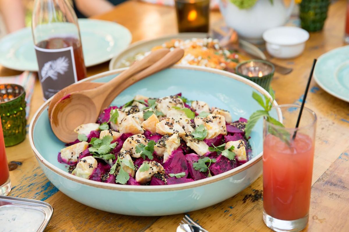 Indian side dish recipe: Indian spiced roasted beets with coconut milk ...