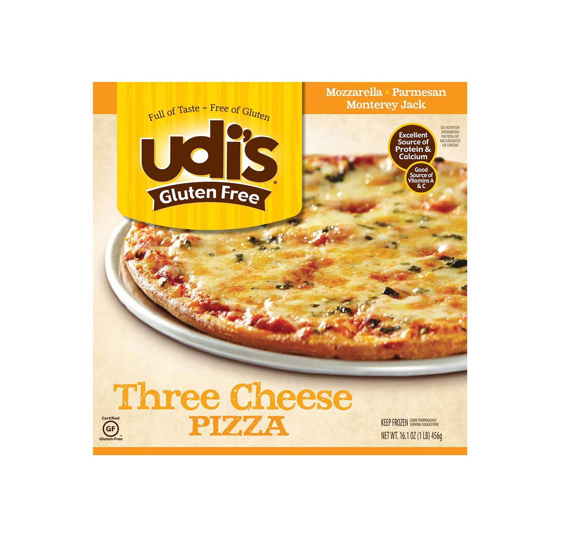 Udi's gluten free pizza review by our own GFF taste testers
