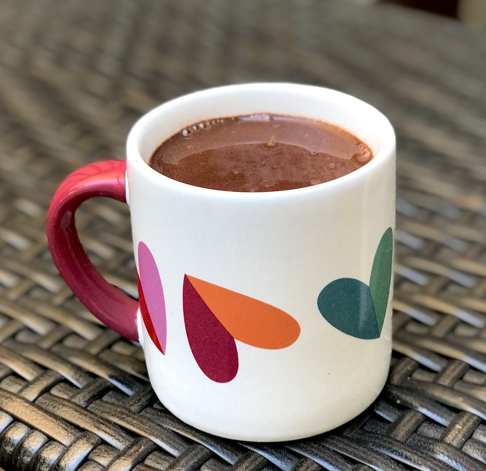 This tasty, dark and rich vegan hot cocoa is also refined sugar-free ...