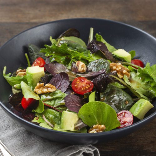 The perfect gluten free salad with an easy homemade vinaigrette