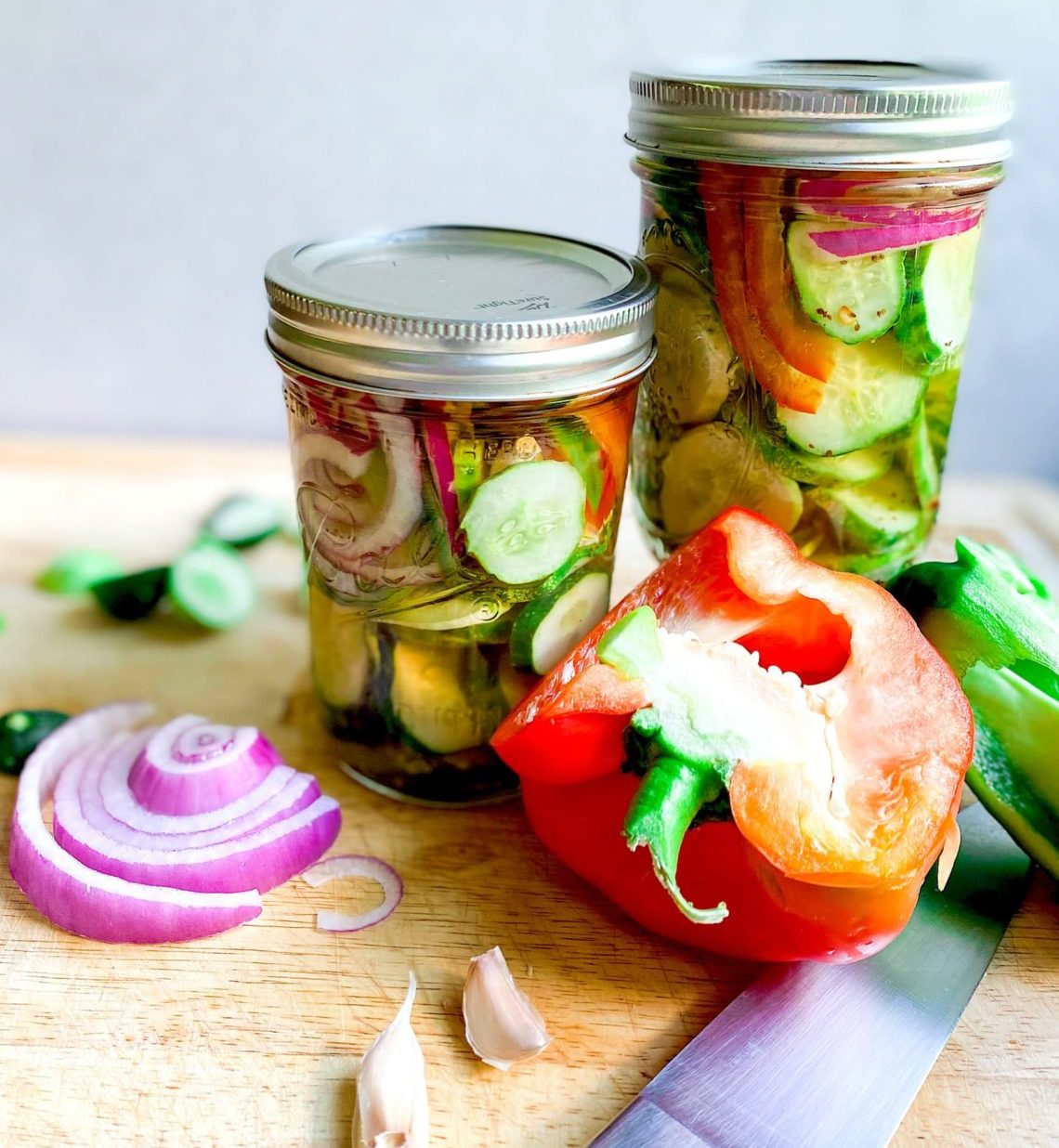 Quick pickled vegetable recipe for vibrant, crunchy cucumbers